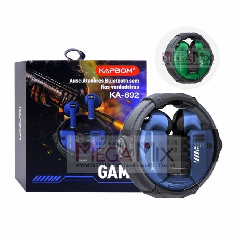 Fone De Ouvido Bluetooth Gamer Ka-892 Caixa Metal Sem Fio | Shopee Brasil