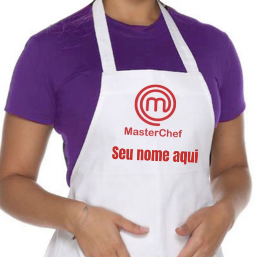 Avental master chef personalizado com seu nome | Shopee Brasil