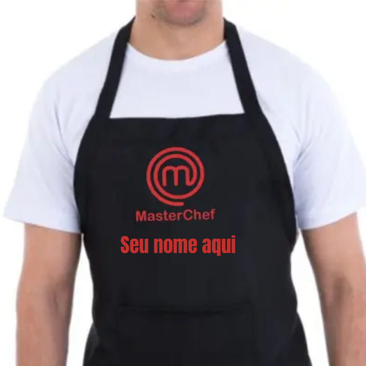 Avental Master chef com seu nome | Shopee Brasil