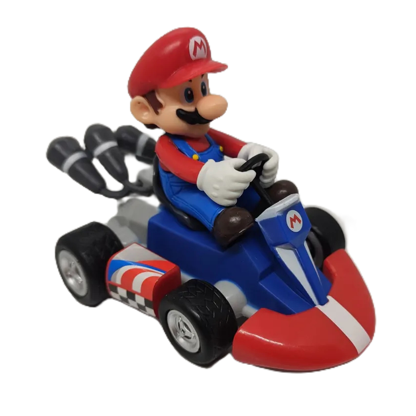 Mario Kart Fricção 12cm Personagens Mario Bros/Bowser/Luigi/Yoshi ...