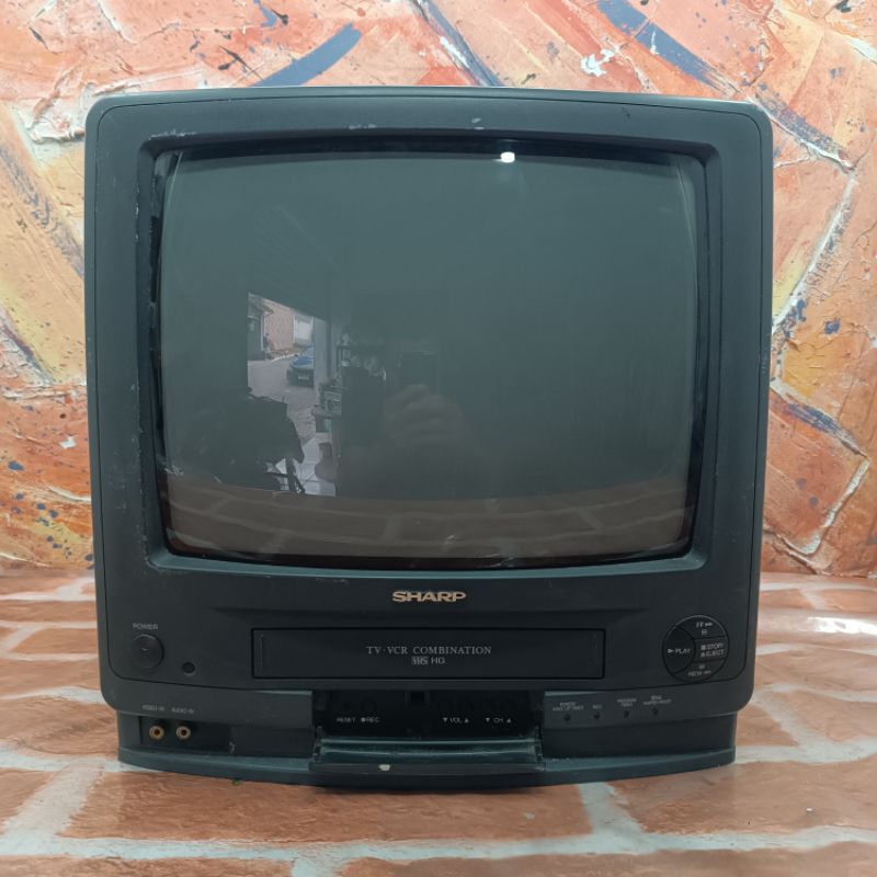 Tv Antiga Sharp vídeo Cassette (leia descrição) | Shopee Brasil