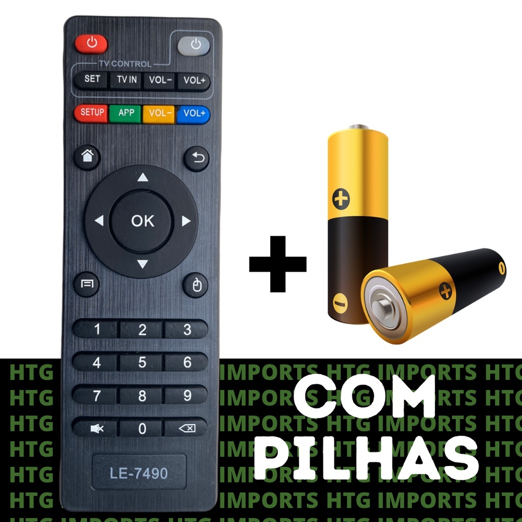 Controle Remoto Tv Box Universal 4k Mx9 Tx3 Tx2 Tx9 Mxq Pro 4k | Shopee ...