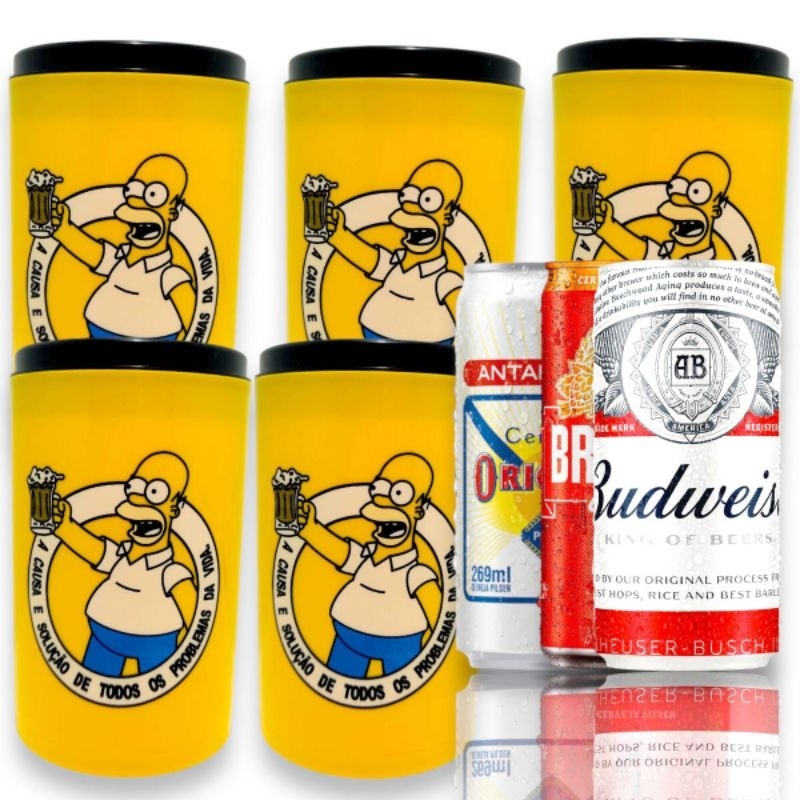 5 Coolers Térmico Pr Cerveja Lata 269ml Suporte Cooler Garrafa | Shopee ...