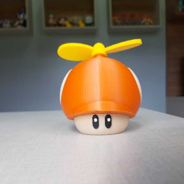 Propeller Mushroom - Power Up Super Mario - Impressão 3D | Shopee Brasil