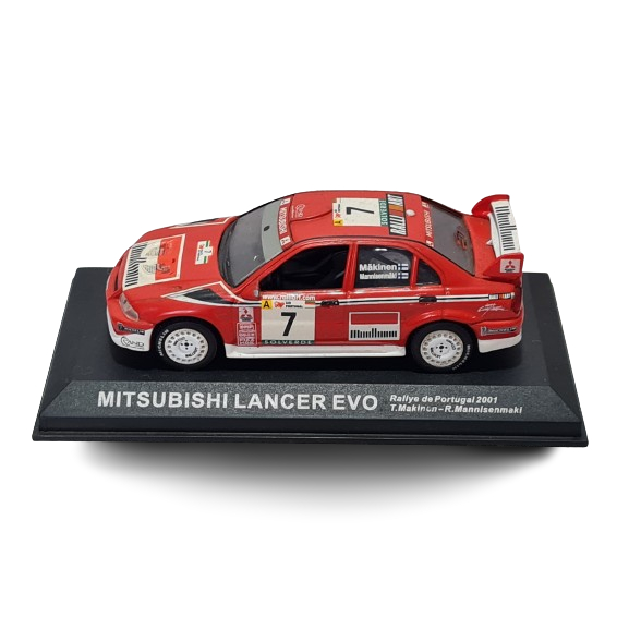 2001 MITSUBISHI LANCER EVO RALLY DE PORTUGAL T. MAKIN DEL PRADO 1:43 ...
