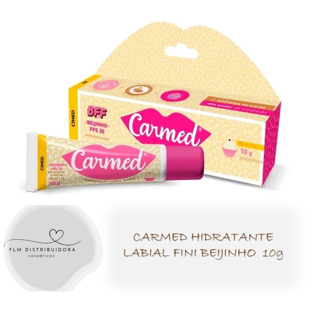Carmed Hidratante Labial Fini Beijinho 10g | Shopee Brasil