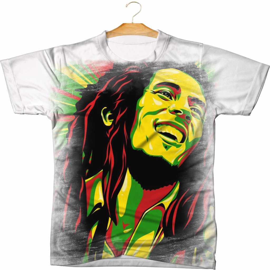 Camiseta Blusa Masculina Bob Marley Música Reggae - 05 | Shopee Brasil