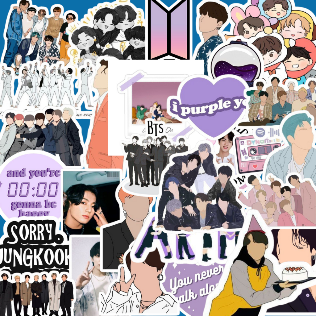 BTS - SUPER PACK 35 ADESIVOS! (NACIONAL) | Shopee Brasil