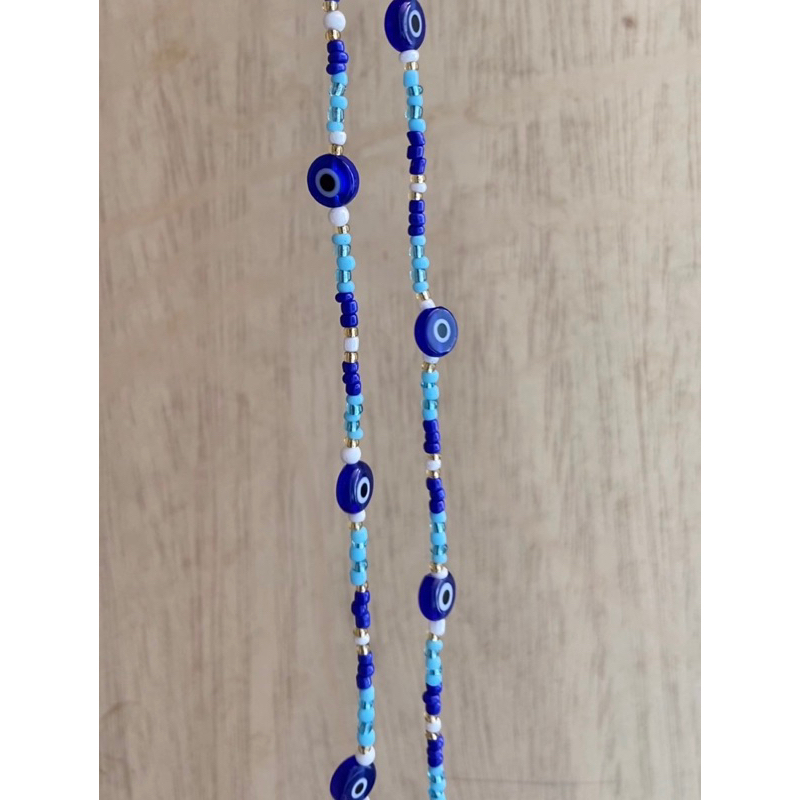 Colar longo com Corrente e Pingente | Cobra Coral Olho Grego Umbanda ...