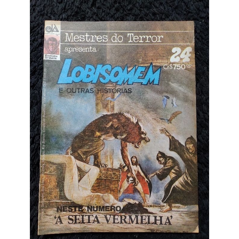 Mestres do terror NÚMERO 24 HQ TERROR (RARO) | Shopee Brasil