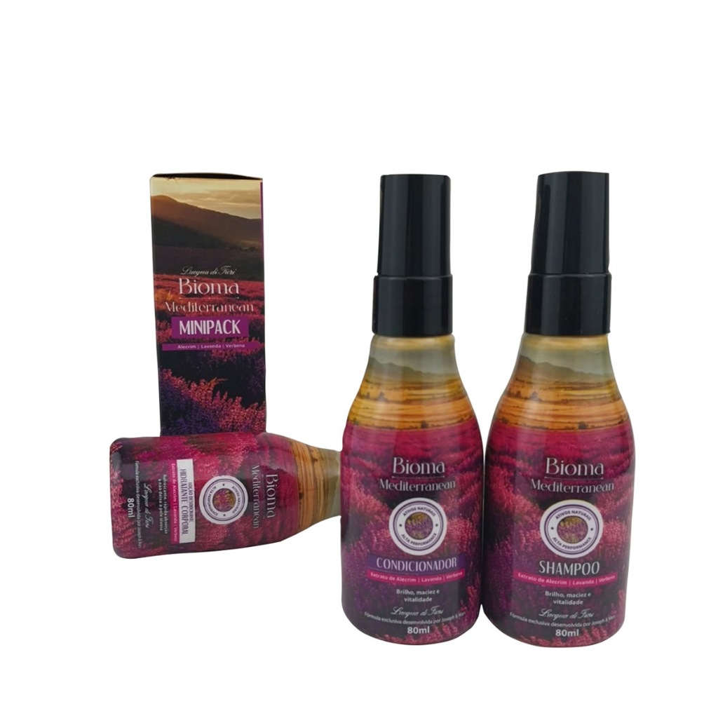 kit cosmeticos lacqua di fiori minipack shampoo + condicionador ...