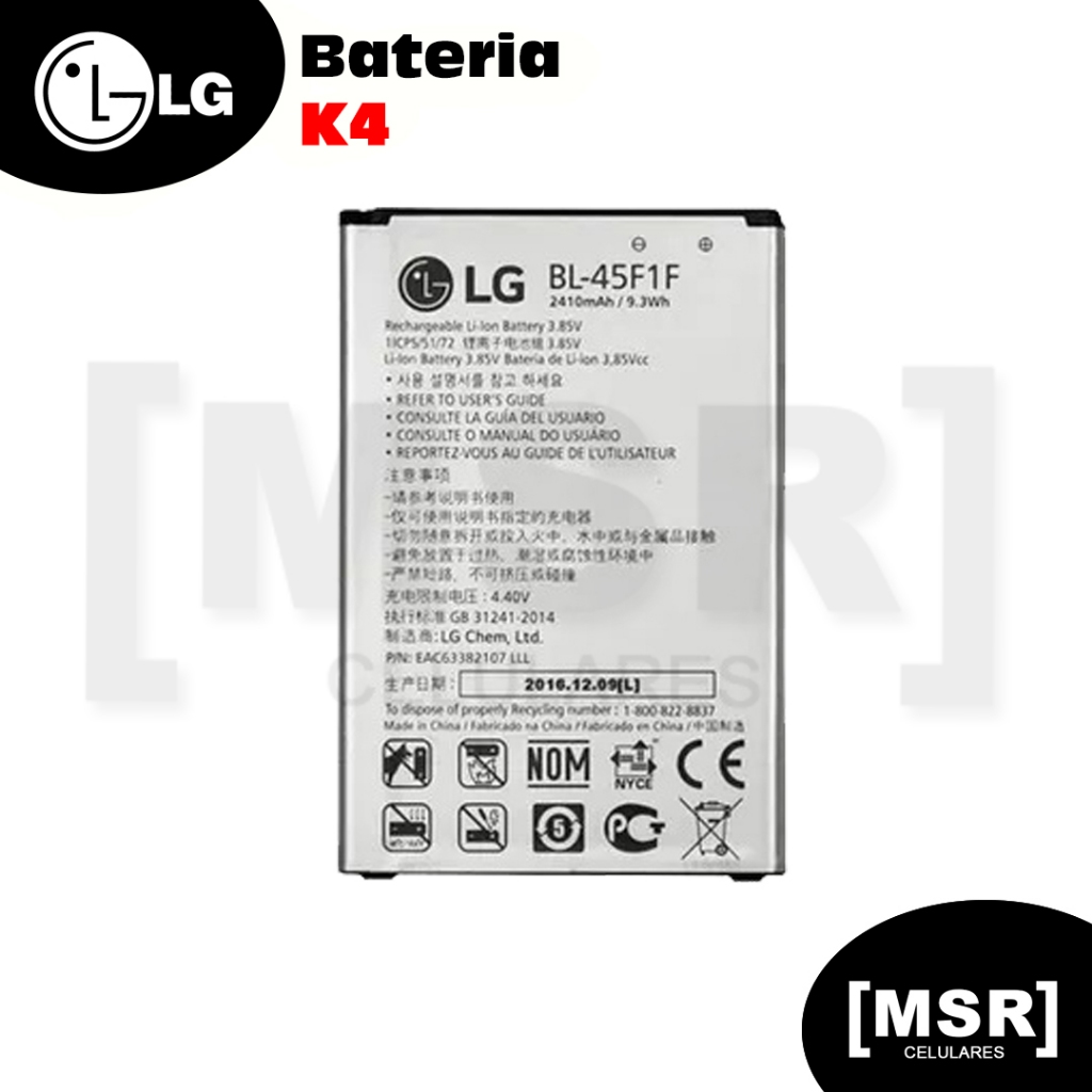 Bateria celular LG modelo K4 | Shopee Brasil