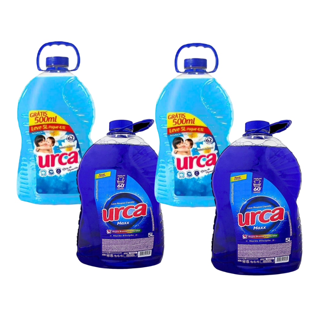 Kit 2 Amaciante 5L E 2 Sabões Líquido 5L | Shopee Brasil