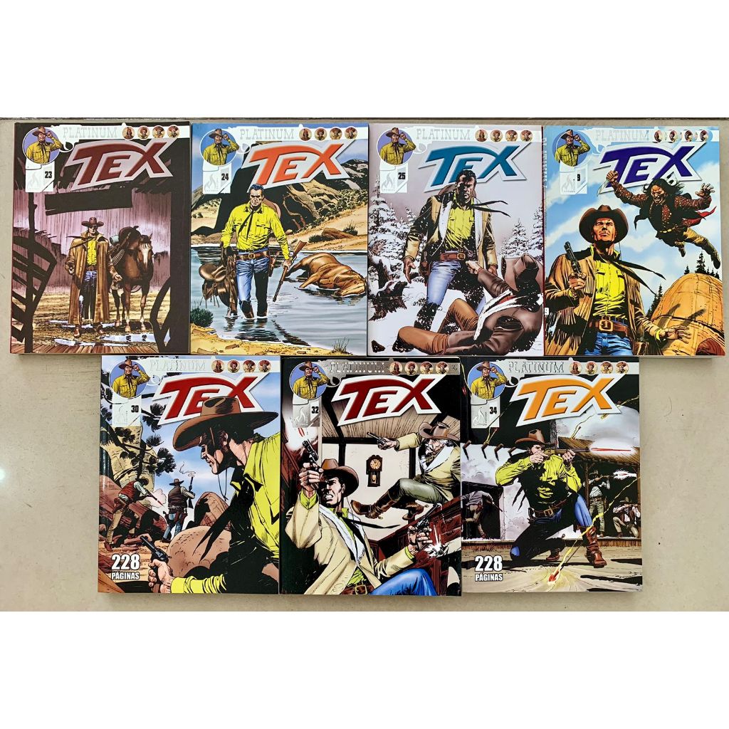 Kit Gibi Tex Platinum 7 Edições Diferentes - Editora Mythos | Shopee Brasil