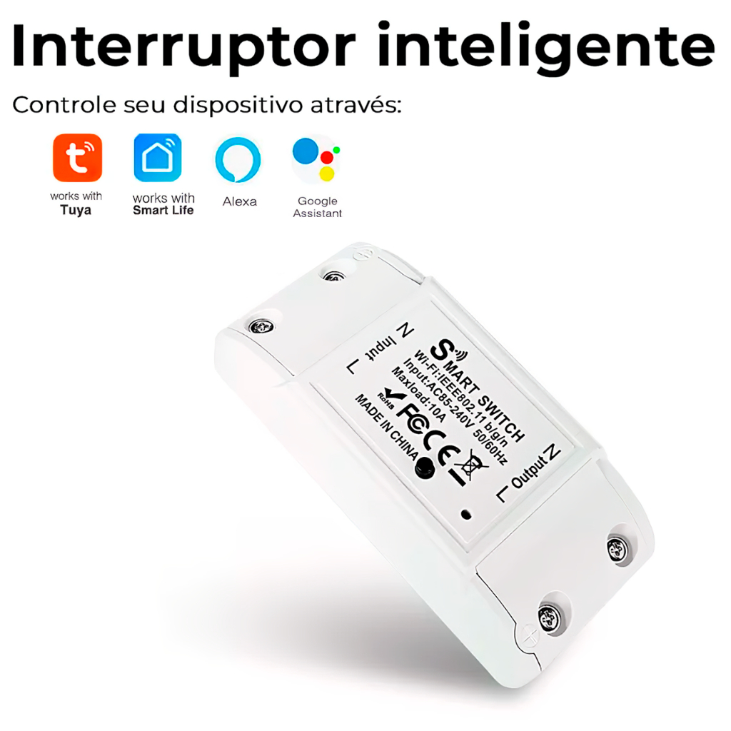Interruptor Inteligente Tomada Smart 10A Sonoff Compatível com Alexa ...