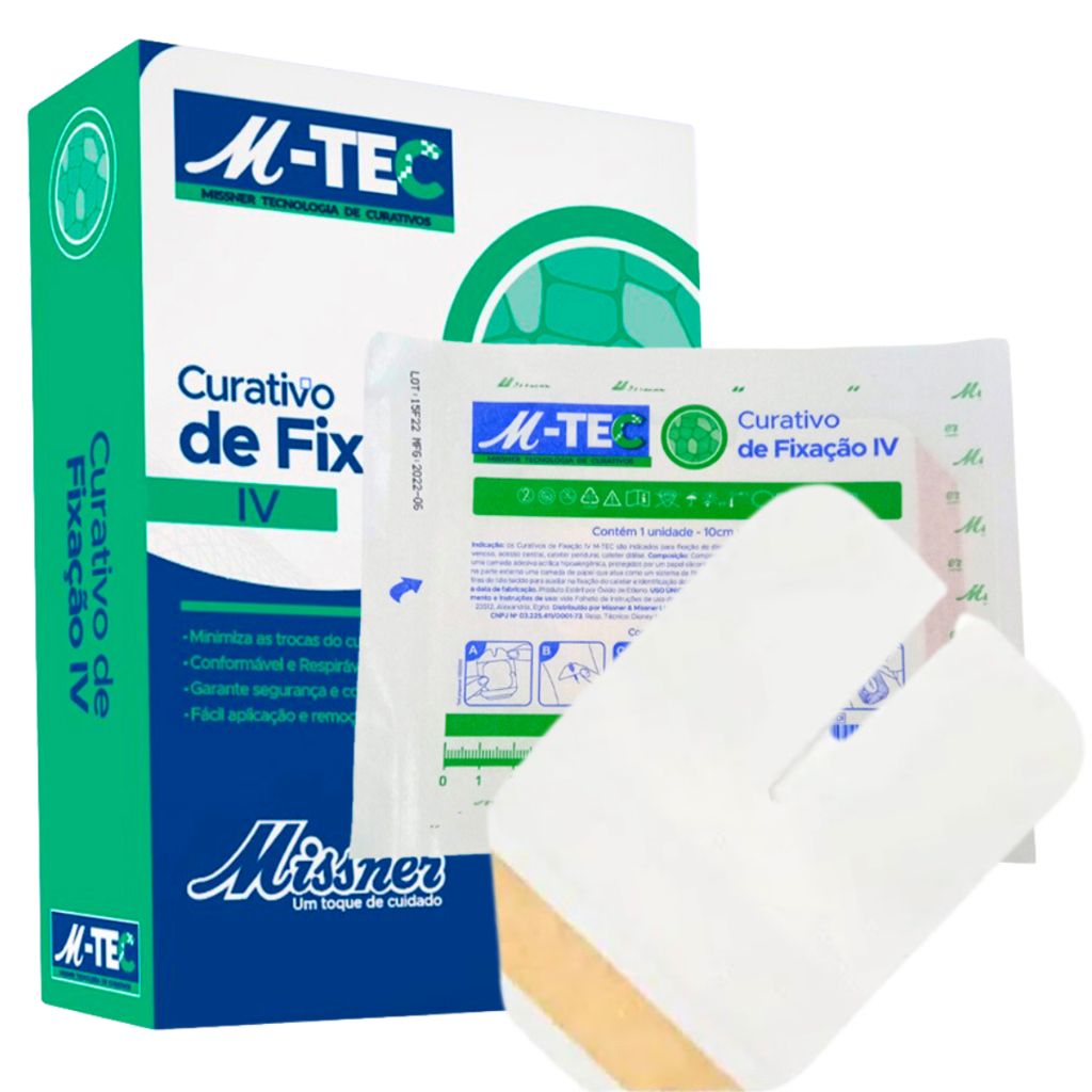 Curativo Fixador de CATETER IV P/ Hemodiálise C/50 unidades M-Tech ...