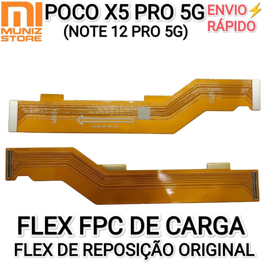 Flex Xiaomi Poco X5 Pro 5G/ Note 12 Pro 5G FPC De Carga Original De ...