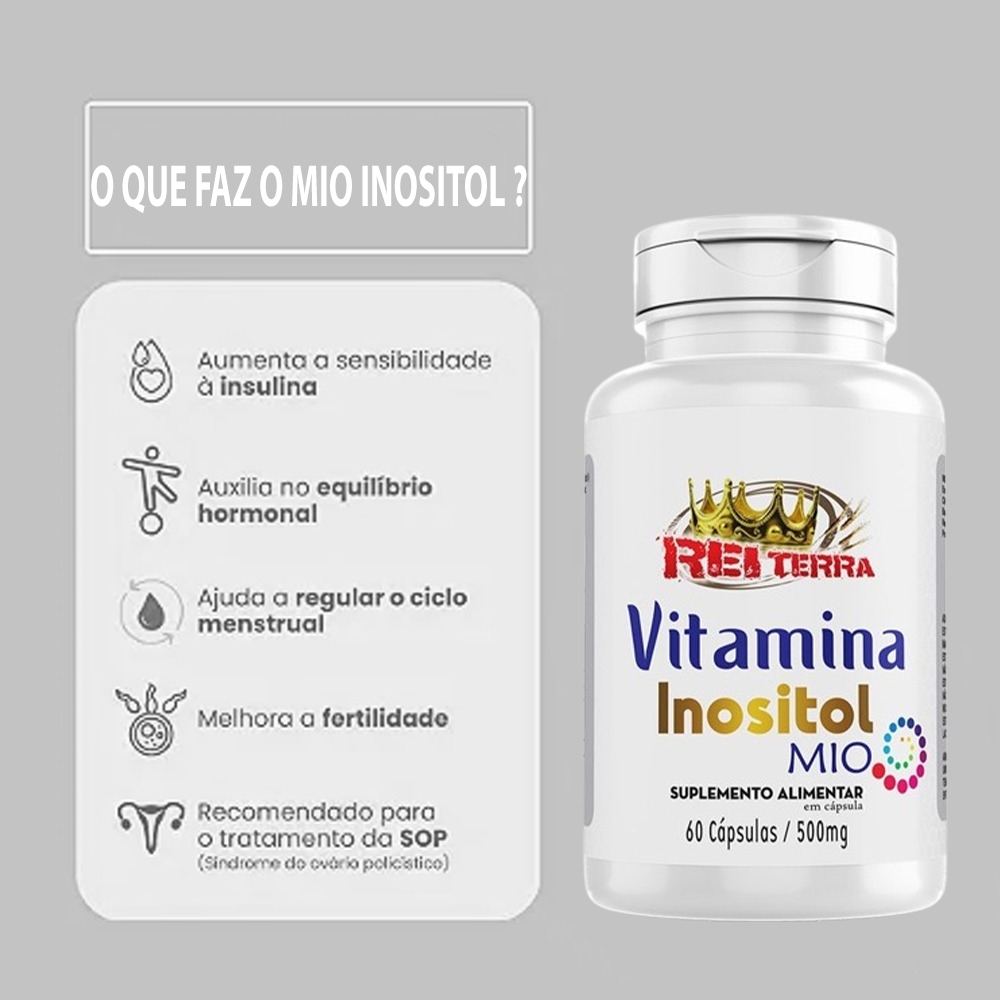 Mio Inositol 60 Capsulas 500mg Rei Terra | Shopee Brasil