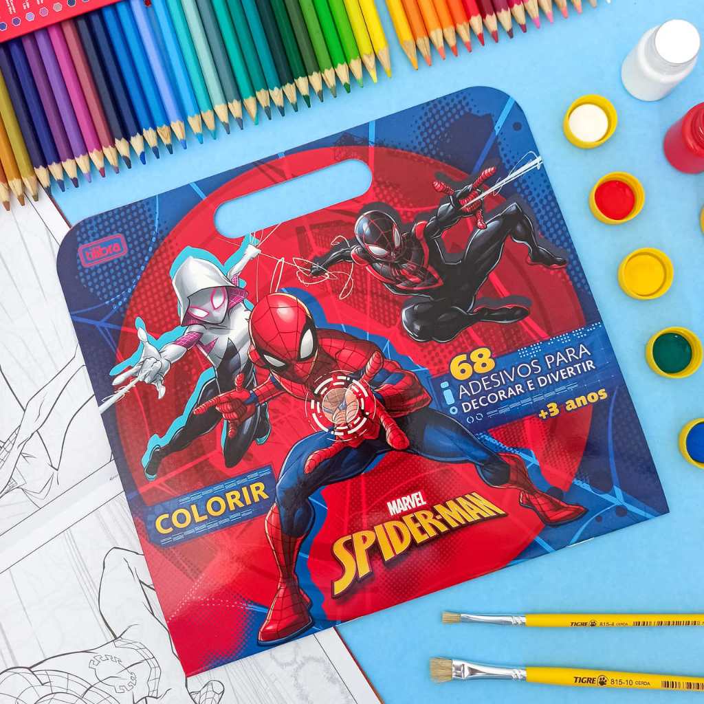 Kit Maleta para Colorir Sonic com Adesivos 19 x 25 cm 8 Folhas ...