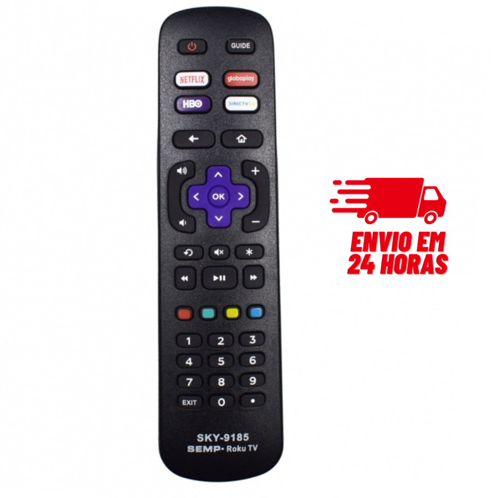 Controle Remoto Universal TV SEMP TOSHIBA SMART ROKU | Shopee Brasil