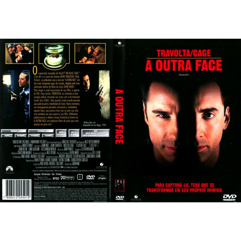 A Outra Face (1997) John Travolta Nicolas Cage DUBLADO E LEGENDADO | Shopee Brasil
