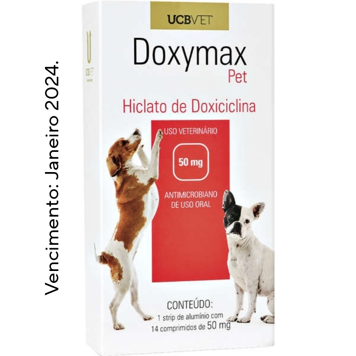 Doxymax Pet 50mg 14 Comprimidos Ucbvet | Shopee Brasil