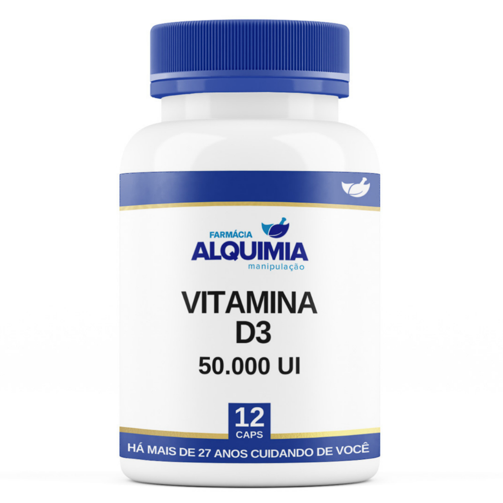 Vitamina D3 50000 UI 12 Cápsulas - Original - Colecalciferol | Shopee Brasil