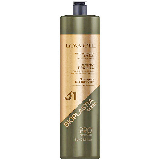 Shampoo Reconstrutor Lowell Bioplastia Clinic Amino Pro Fill 1000ml ...