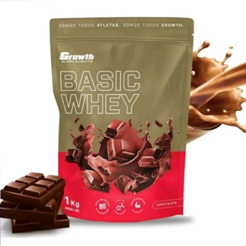 whey protein concentrado growth(basic whey) 1k (sabor chocolate ...