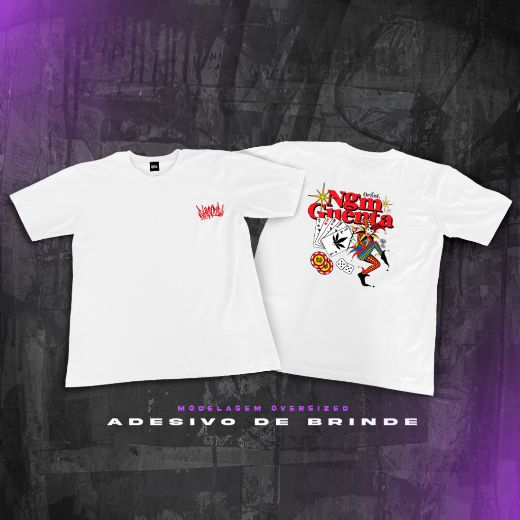 Camiseta Chronic Ngm Guenta Palalhaço Oversized Streetwear Novo Drop ...