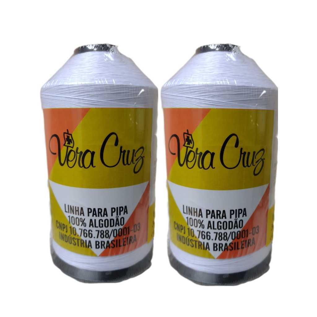 Carretel 2 Linha Vera Cruz Pipas Raia peixinho 3000 Jardas Fio 04 ...