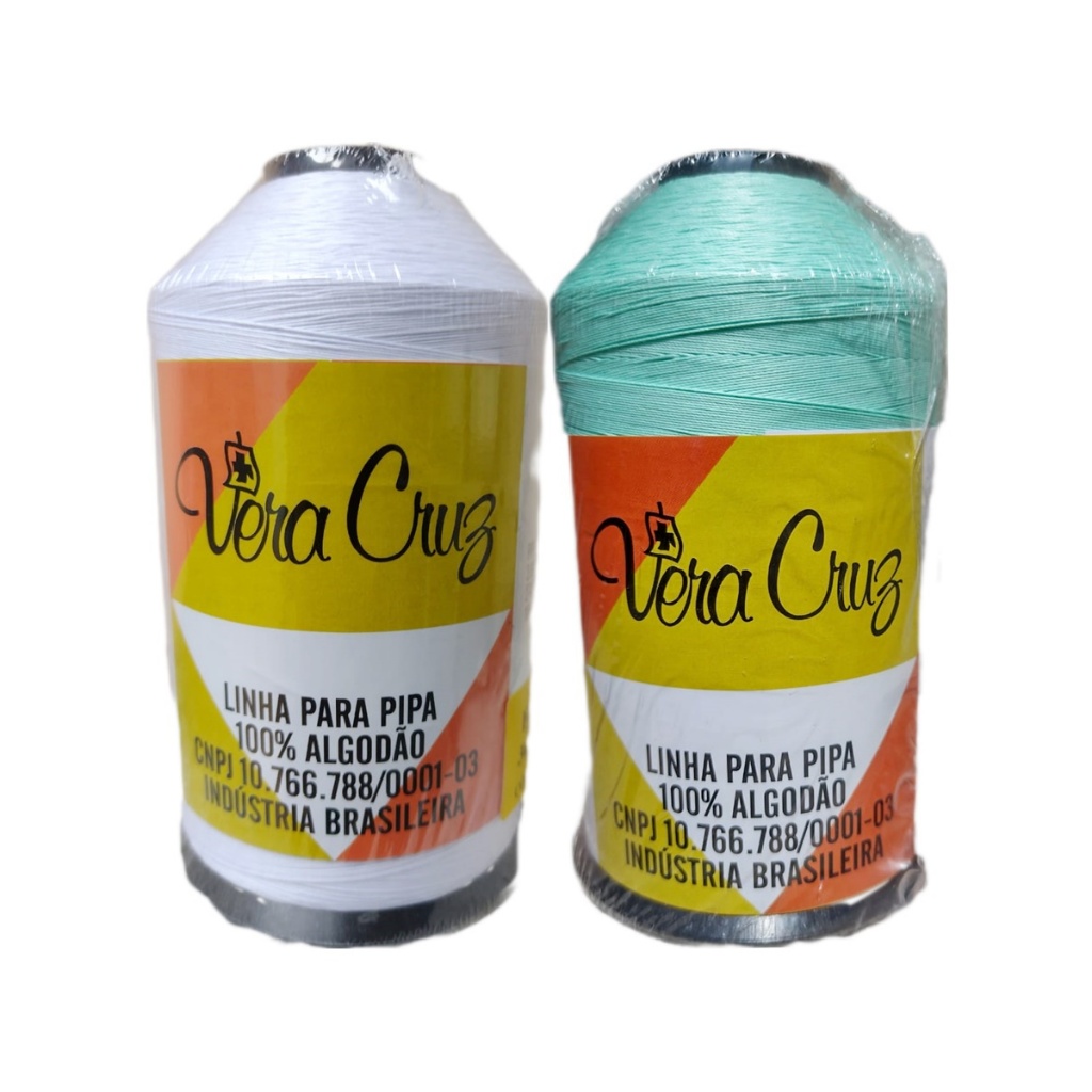Carretel 2 Linha Vera Cruz Pipas Raia peixinho 3000 Jardas Fio 04 ...