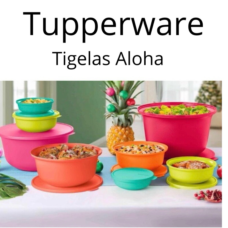 TUPPERWARE TIGELAS ALOHA VARIOS TAMANHOS | Shopee Brasil