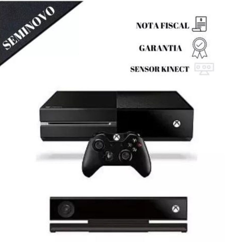 Microsoft Xbox One 500gb Standard Cor Preto Mais Jogo Em Disco