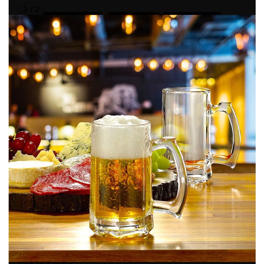 Kit 2 Canecas De Vidro Para Chopp 400ml | Shopee Brasil