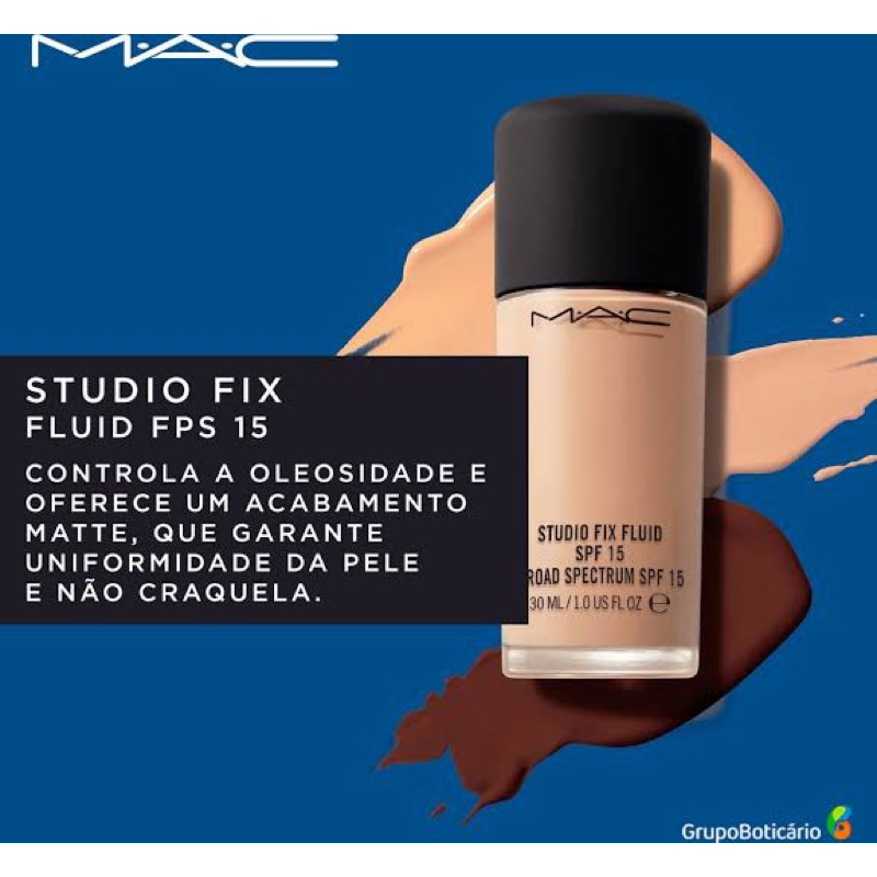 M·A·C Studio Fix Fluid FPS15 NC15 - Base Líquida 30ml | Shopee Brasil