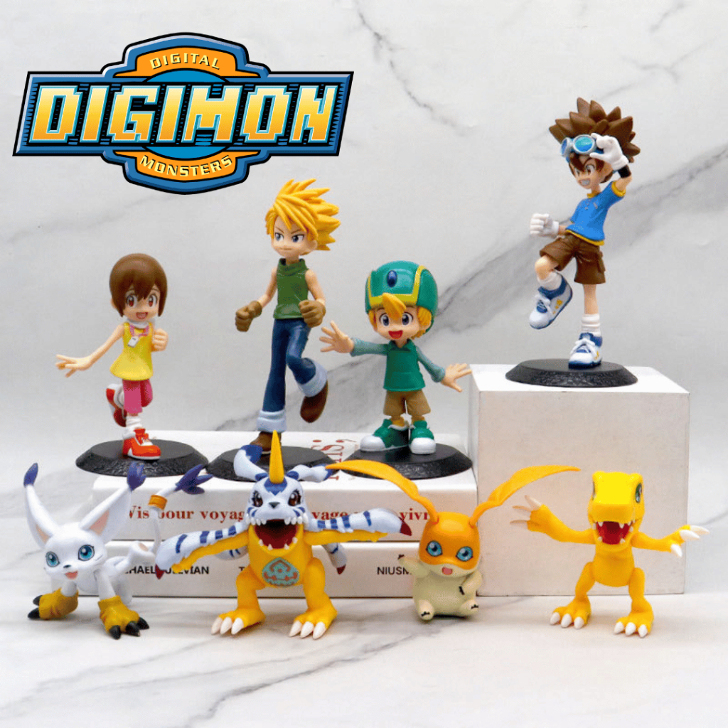 Boneco Digimon Figure de Ação Bonecos de Ação Decoração Anime Miniatura ...