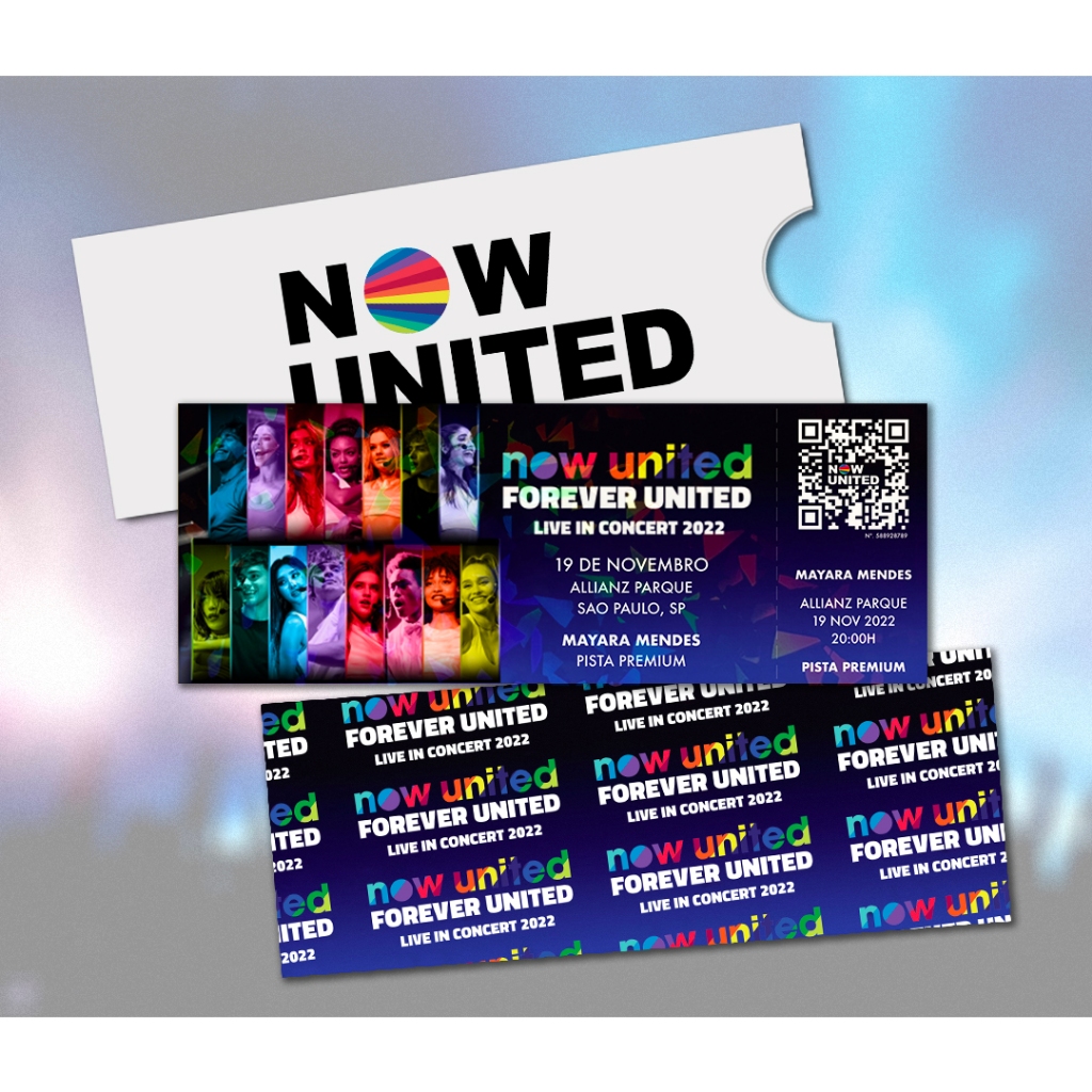 Ingresso Holográfico Personalizado - Now United (Forever United ...