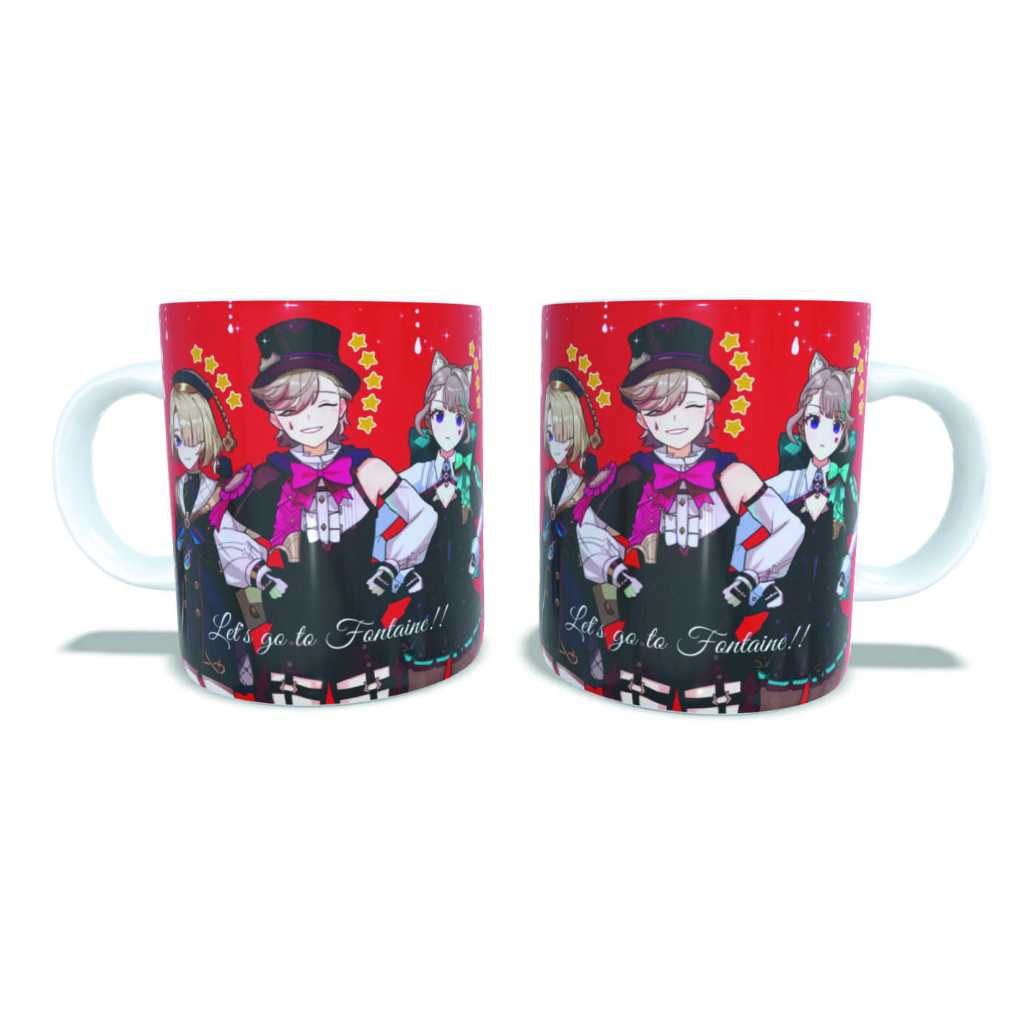 Caneca Genshin Impact Brothers Lyney Lynette Freminet | Shopee Brasil