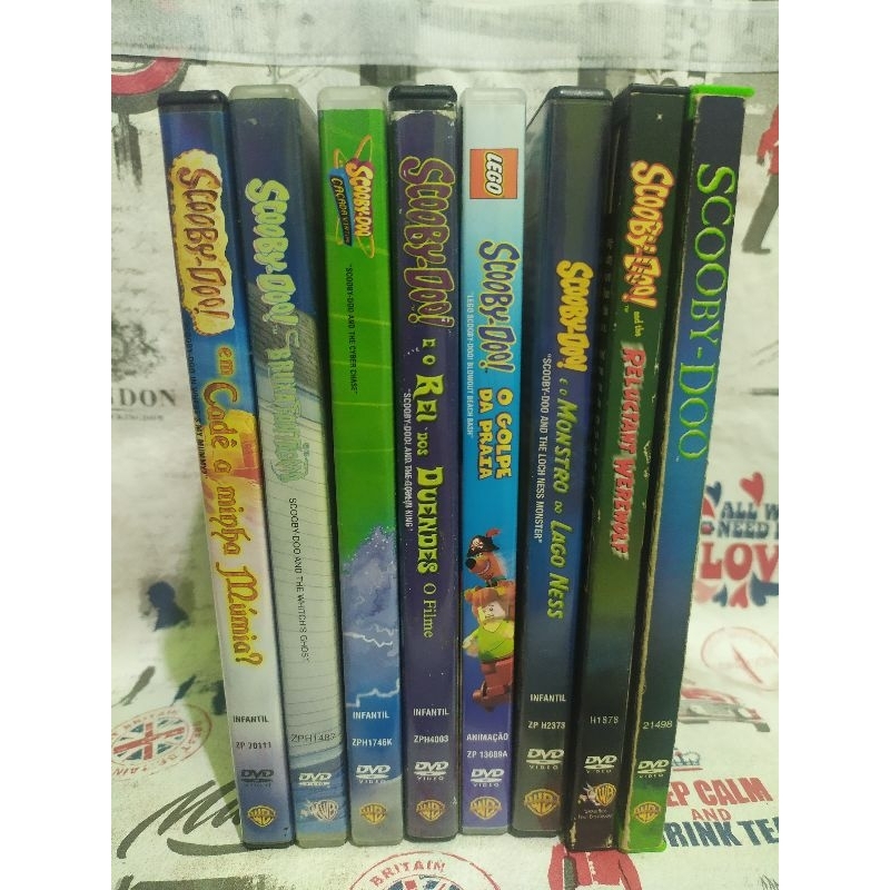 dvd kit scooby doo 8 filmes 8 discos leia o anuncio | Shopee Brasil