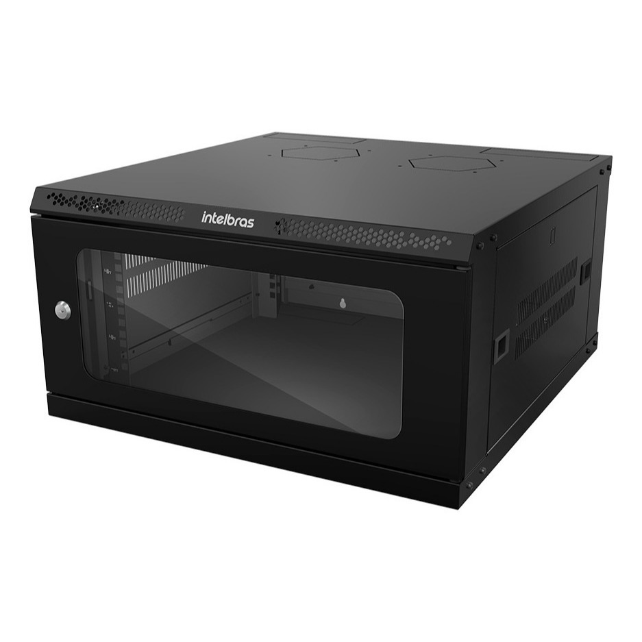 Mini Rack 5u Desmontável Intelbras Organizador Padrão 19 Cftv Rede Lan ...