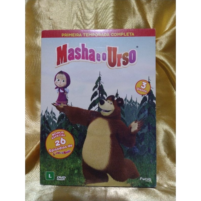 Dvd Masha E O Urso - Primeira Temporada (3 Dvds) | Shopee Brasil