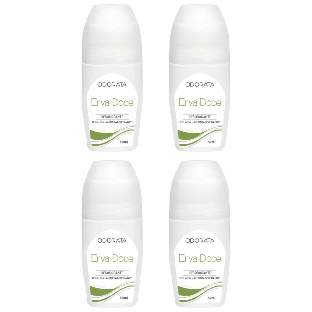 KIT 4 desedorante Erva Doce – Desodorante Roll-on Antitranspirante ...