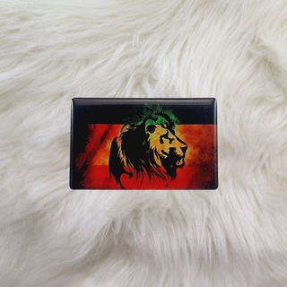 Adesivo resinado em poliéster do Leão do Reggae/Leão de Judá/Rastafári ...