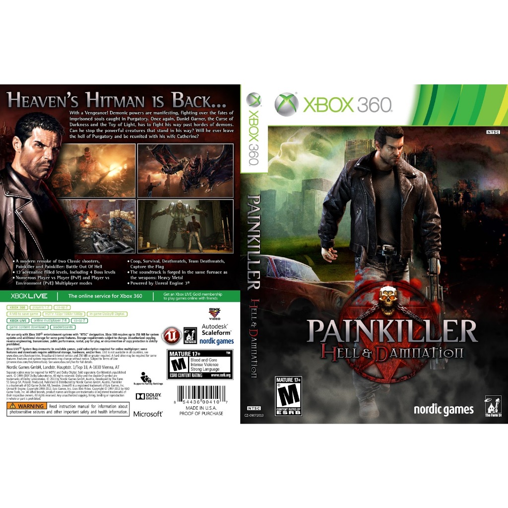 Painkiller Hell & Damnation P/ Xbox 360(JTAG/LT/LTU/RGH) | Shopee Brasil