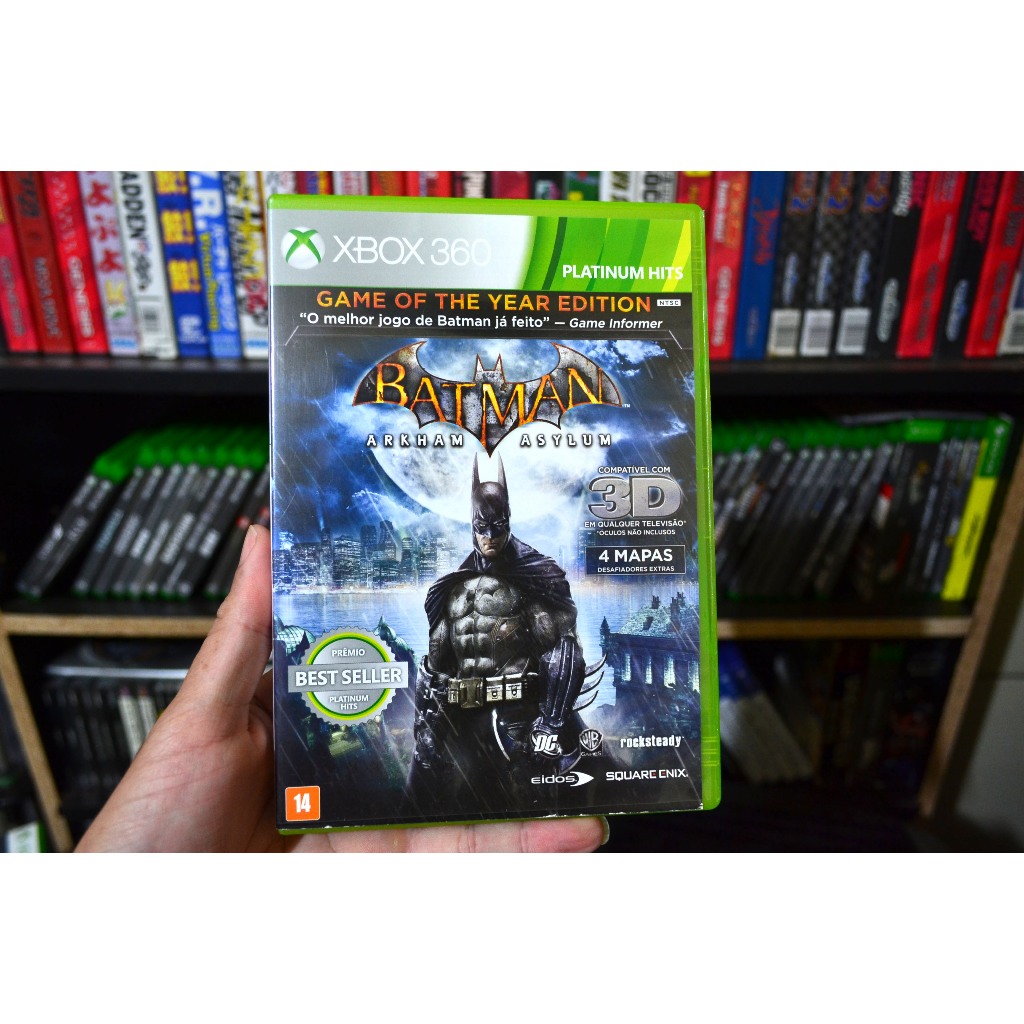 Batman Arkham Asylum Xbox 360 Original Mídia Física | Shopee Brasil