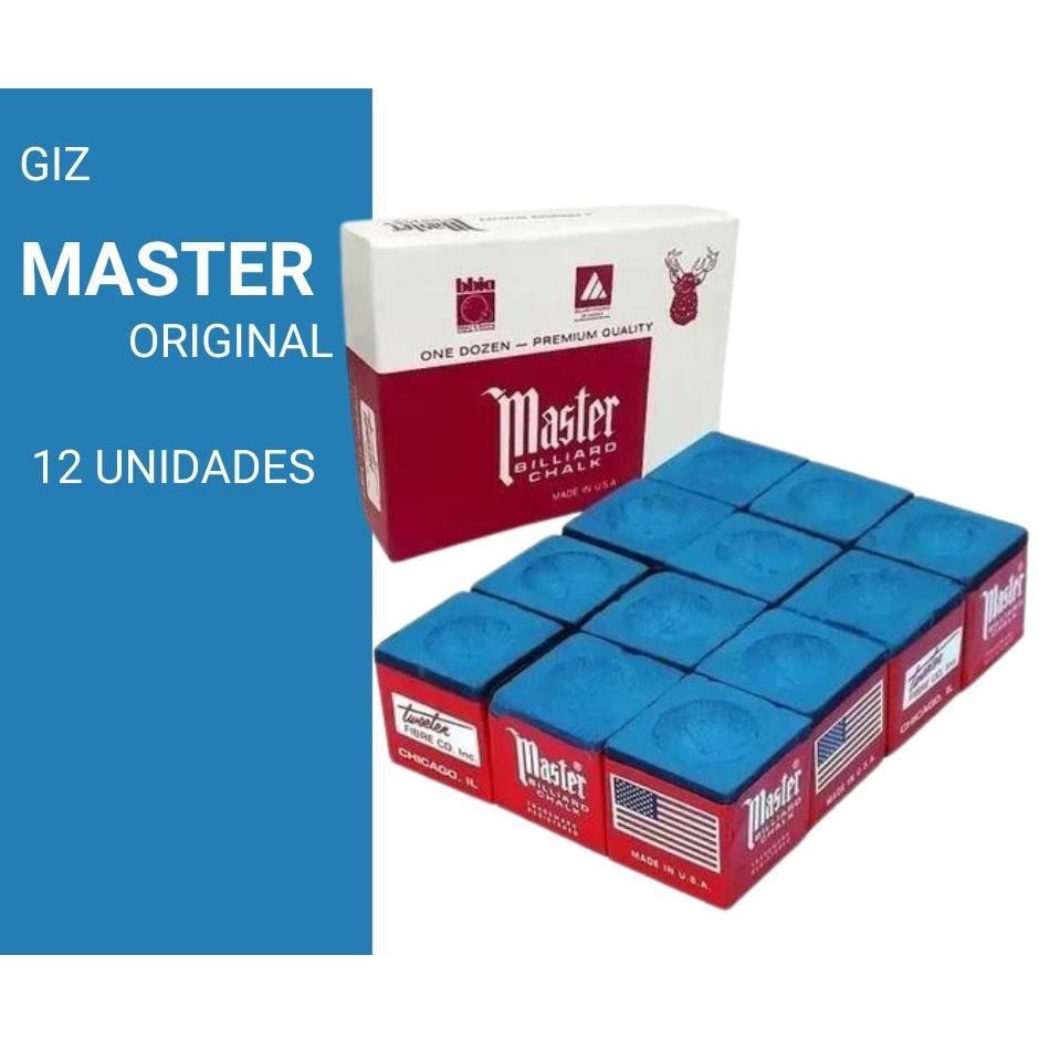 GIZ MASTER PARA TACO SINUCA AZUL PROFISSIONAL KIT | Shopee Brasil