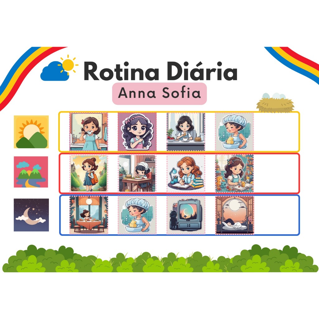 Quadro de rotina infantil | Shopee Brasil
