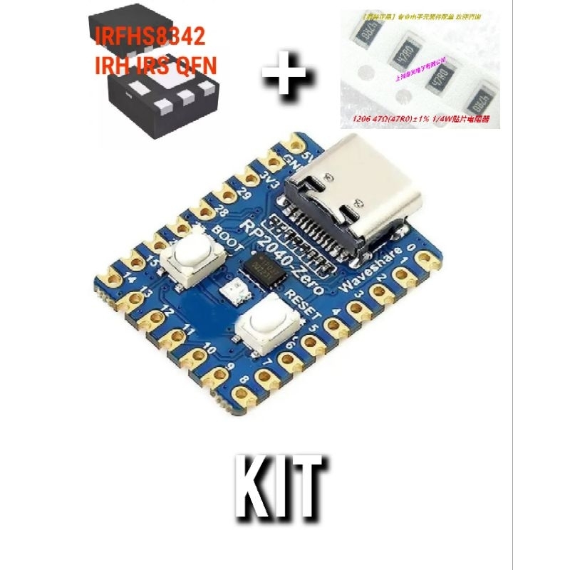 Chip RP2040-ZERO Raspberry Pico fly | Shopee Brasil