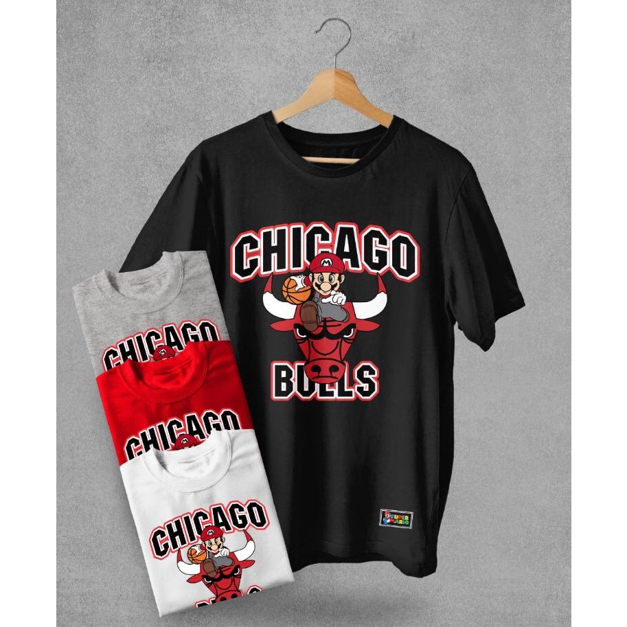 Camiseta NBA Super Mario | Taz-Mania do Chicago Bulls | Looney Tunes ...